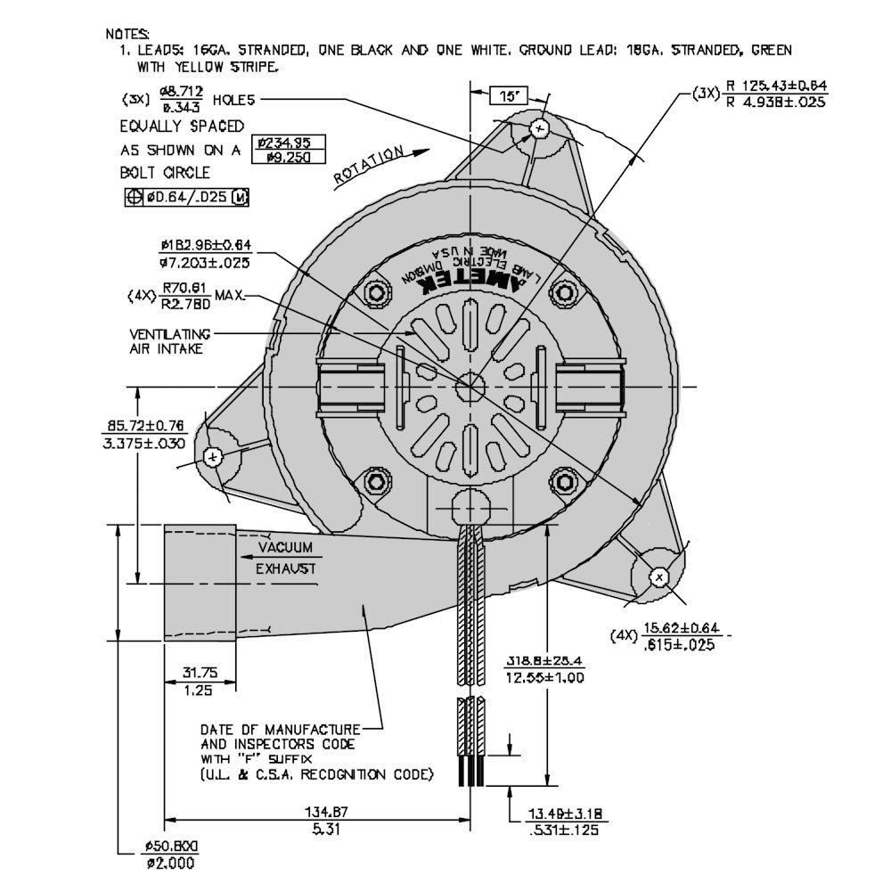 Nutone CV350 Central Vacuum Motor | ThinkVacuums