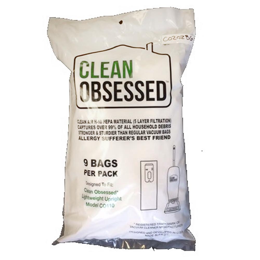 Clean Obsessed CO202 HEPA Filter Bags (P109 & P110) - 9 Pack