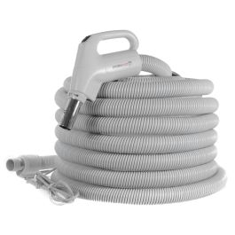 Drainvac 1 3/8" Electric Central Vacuum Hose | 25-30-35 ft