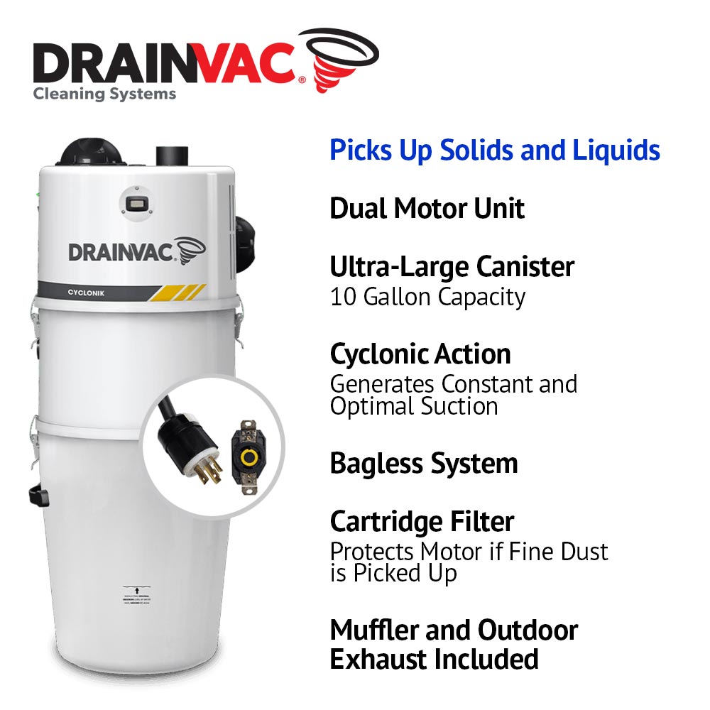 Drainvac DV1R19-27CT Central Vacuum System