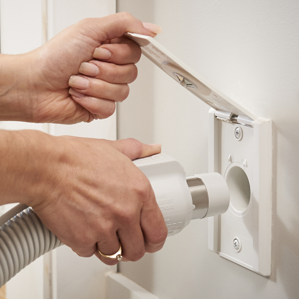 NuTone 330 Inlet - Standard Full Door Wall Inlet Valve (White & Ivory)