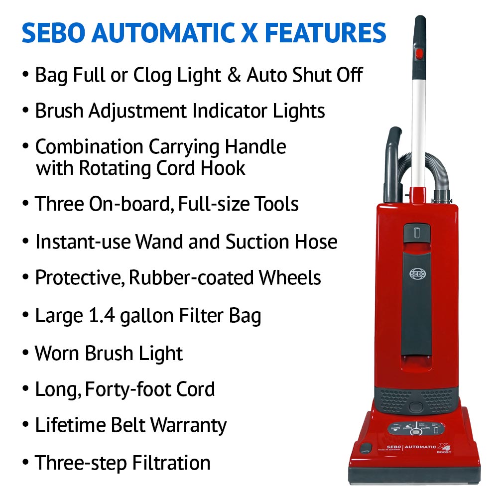 SEBO Automatic X4 Boost in Red ($949 w/ Free Shipping)
