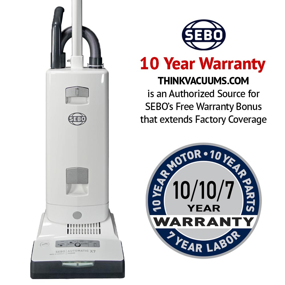 SEBO Automatic X7 Premium Upright Vacuum White (91542AM )