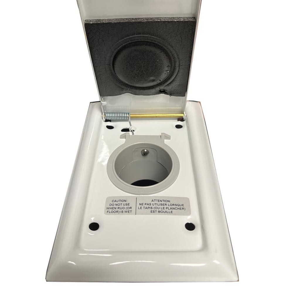 Vacumaid 1.25" Metal Wall Inlet Valve with Pin Jack