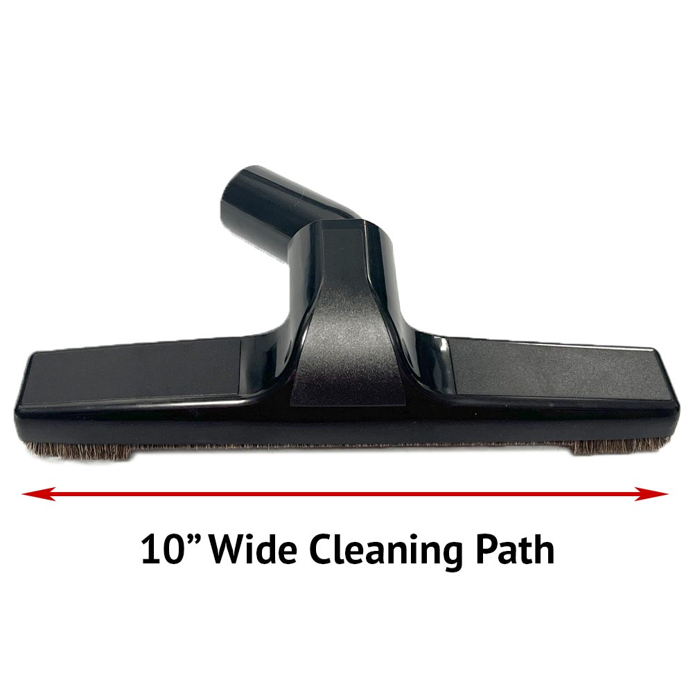 Central Vacuum 10" (Universal Fit) Bare Floor Brush Black