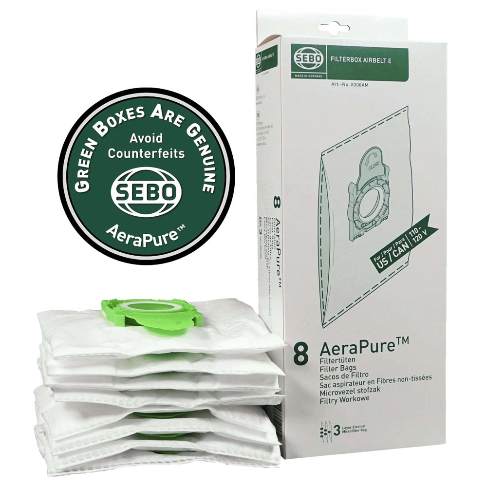 SEBO Airbelt E Filter Bags 8300AM | SEBO Vacuum Bags