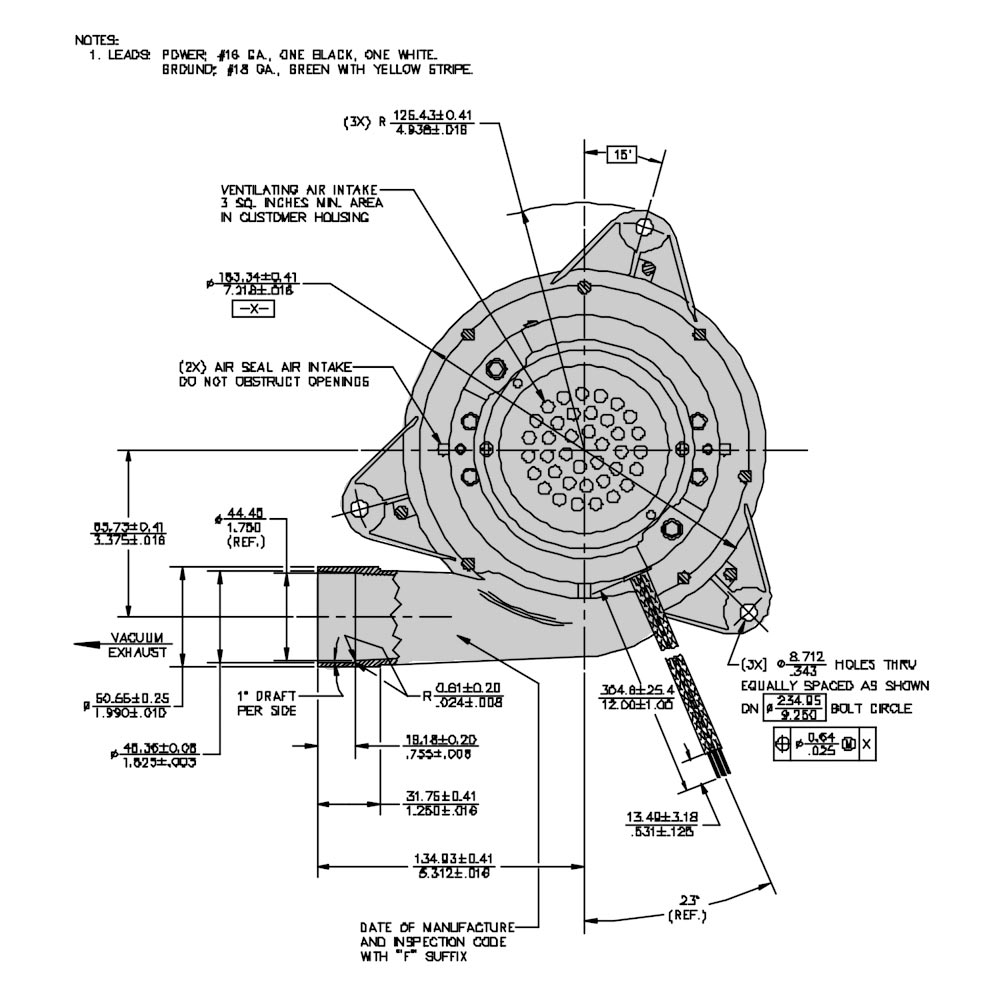 ACV Heavy Duty Central Vacuum Motor | ThinkVacuums