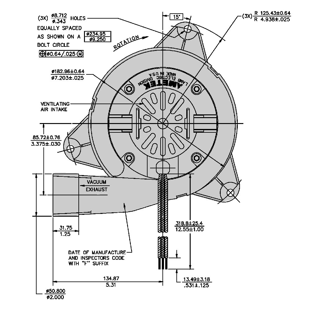 AirVac AV700 Central Vacuum Motor (w/Free Ship) 800-322-2965