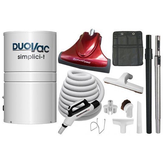 DuoVac Simplici-T Central Vacuum & TurboCat Pro Combo Kit