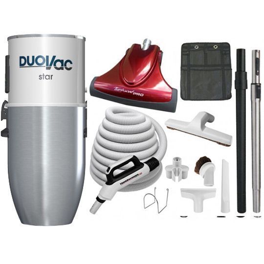 DuoVac Star Central Vacuum & TurboCat Pro Combo Kit