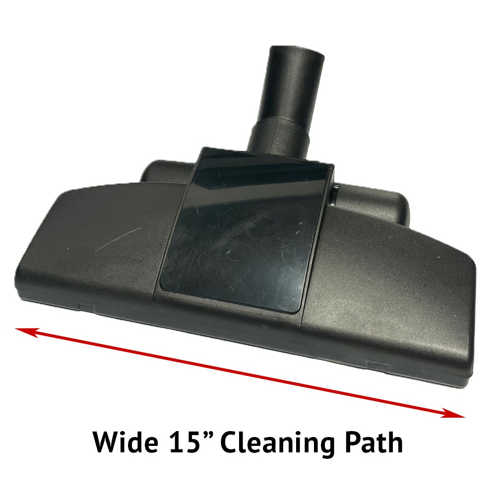 Central Vacuum Deluxe Floor & Rug Tool (Black) Friction Fit