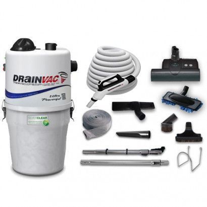 Drainvac Turbo Central Vacuum + ET-1 Combo Kit | Free Shipping