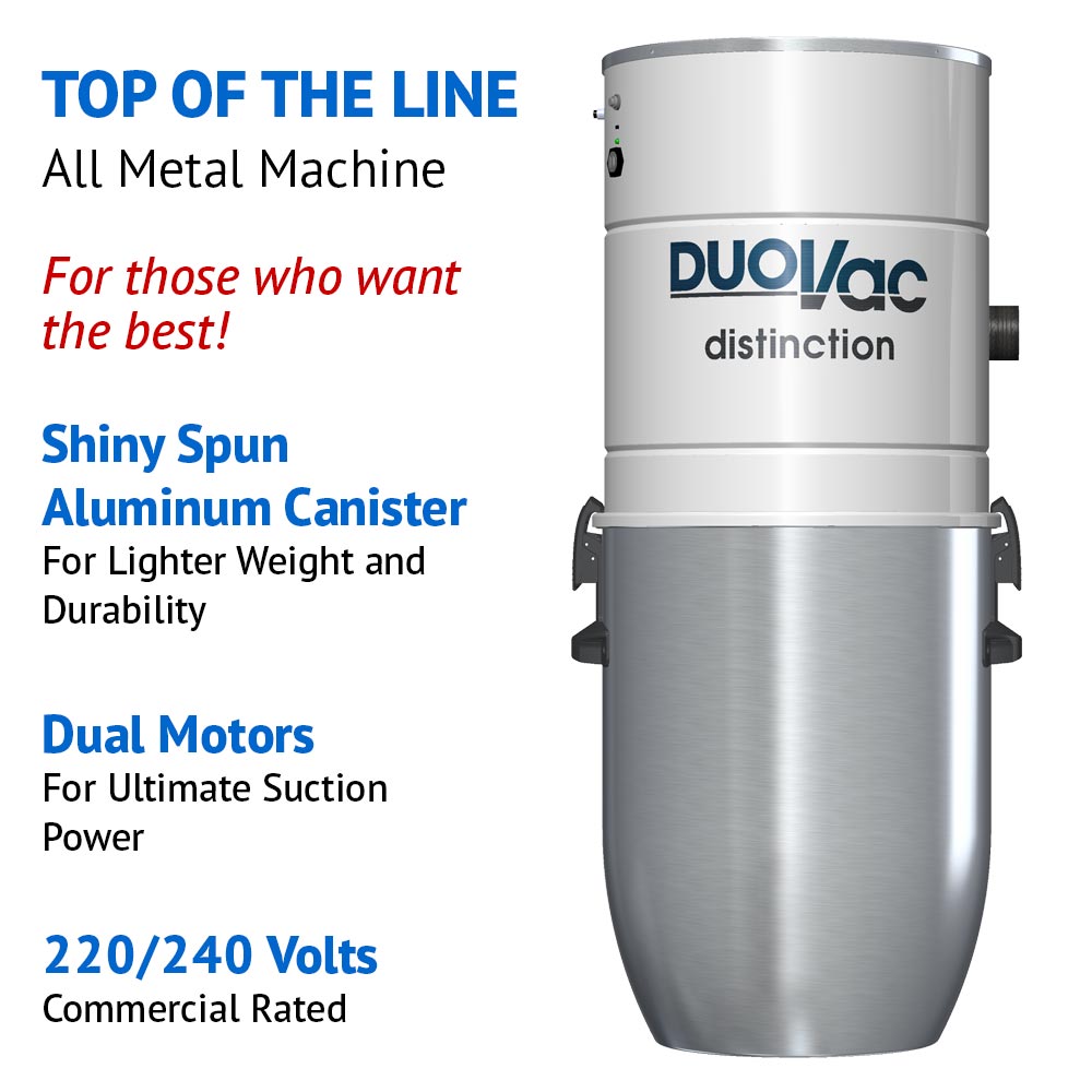 Duovac Distinction Central Vacuum System - 220/240 Volts