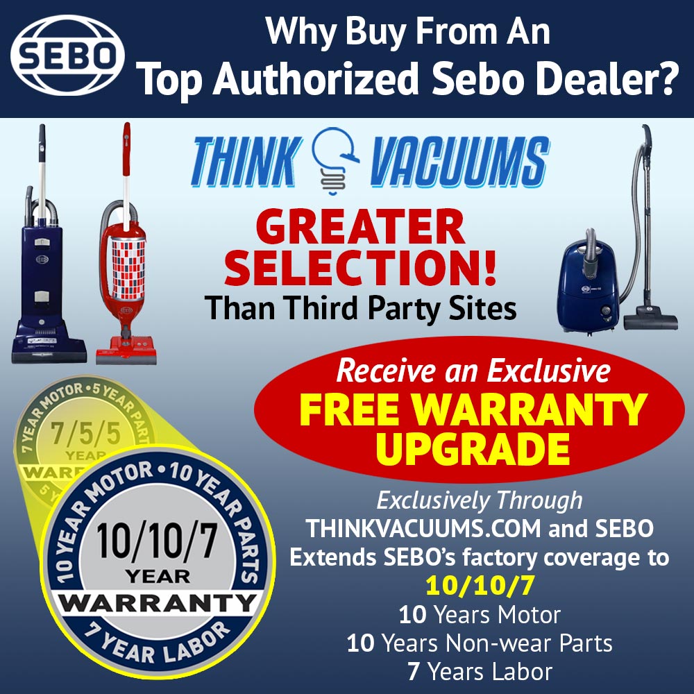SEBO Airbelt E3 | White SEBO Premium Canister Vacuum