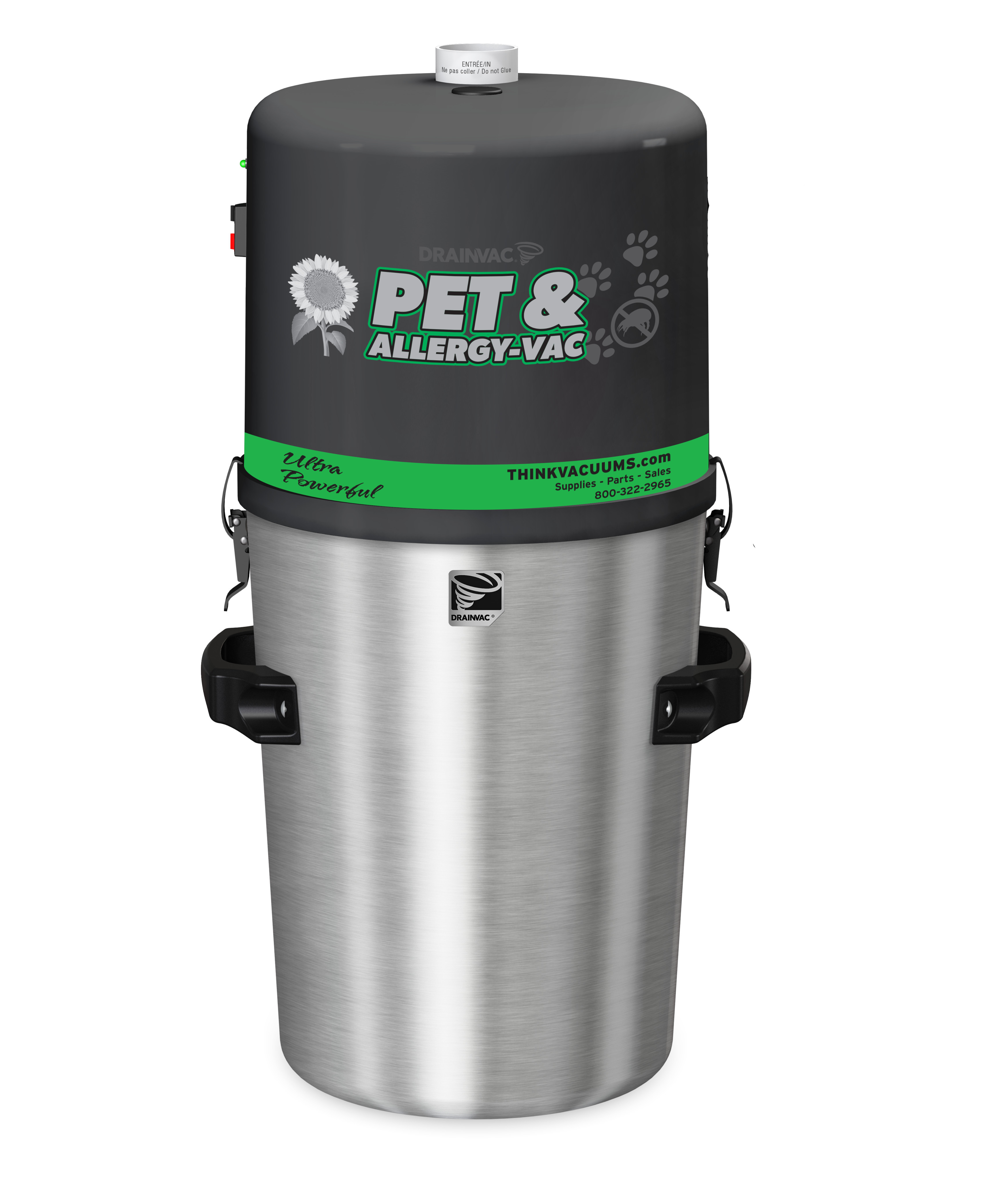 Drainvac Pet & Allergy Central Vacuum System