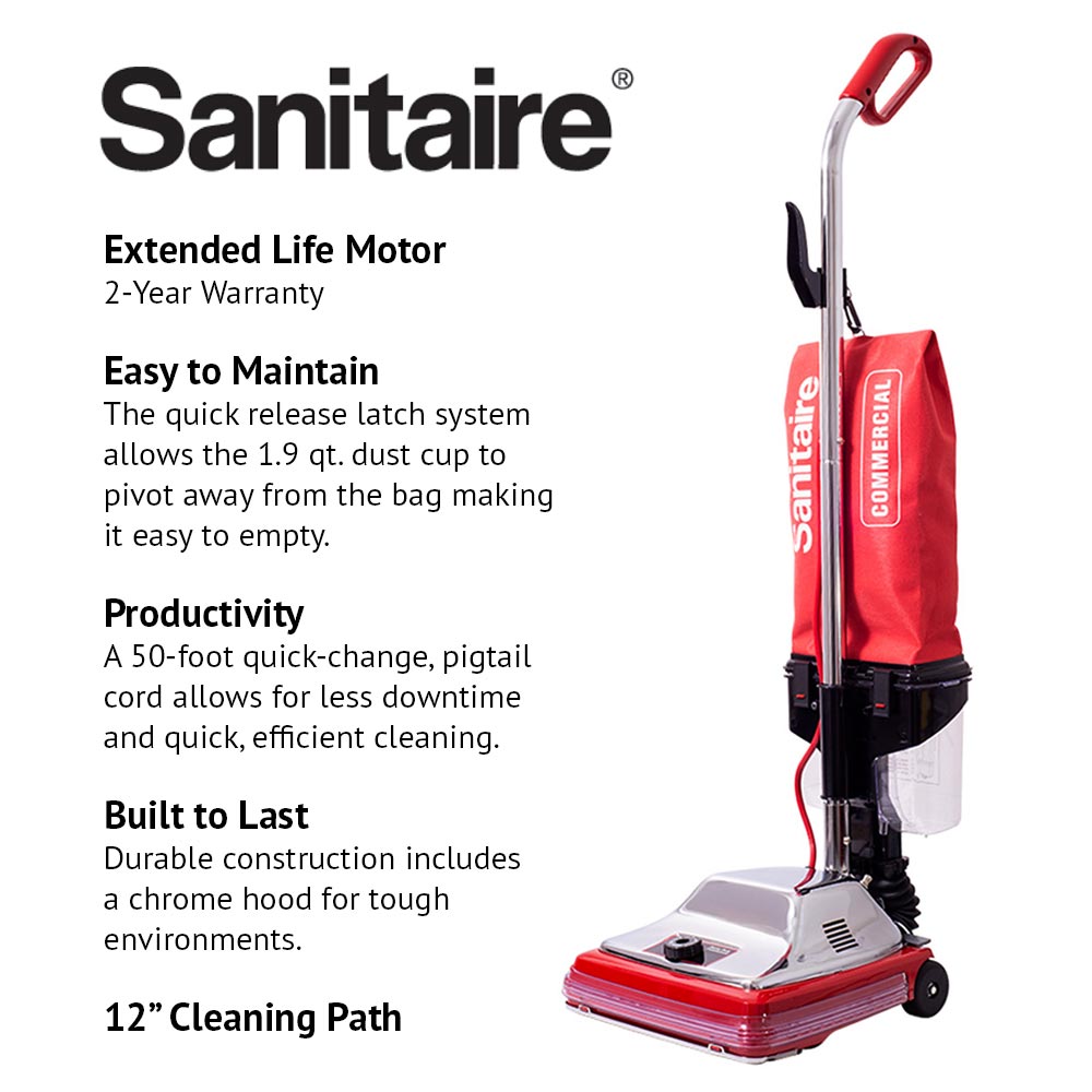 Sanitaire SC887 Commercial Upright Vacuum (w/ Parts List)