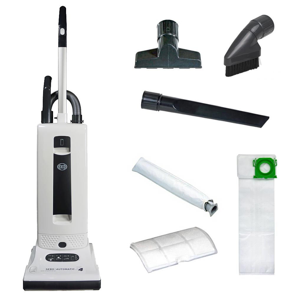 SEBO Automatic X4 (9570AM) White Upright Vacuum | Free Shipping