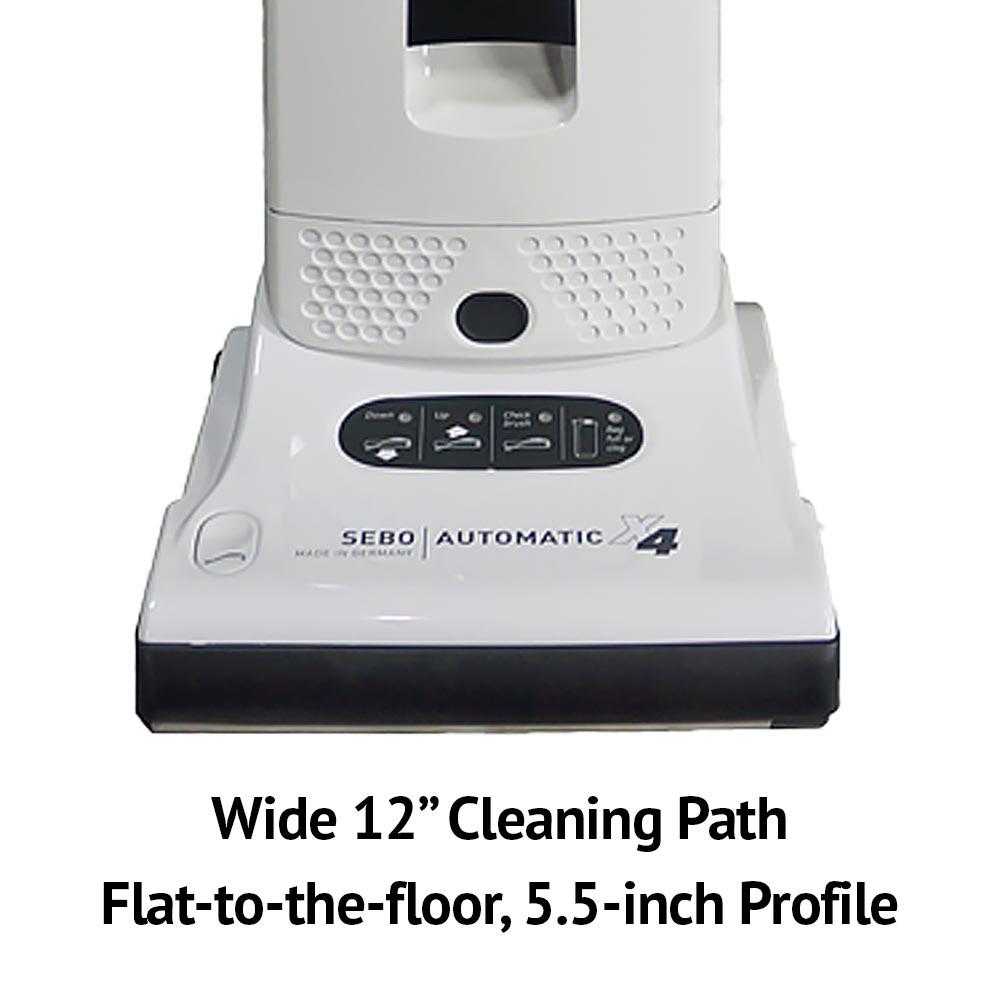 SEBO Automatic X4 (9570AM) White Upright Vacuum | Free Shipping