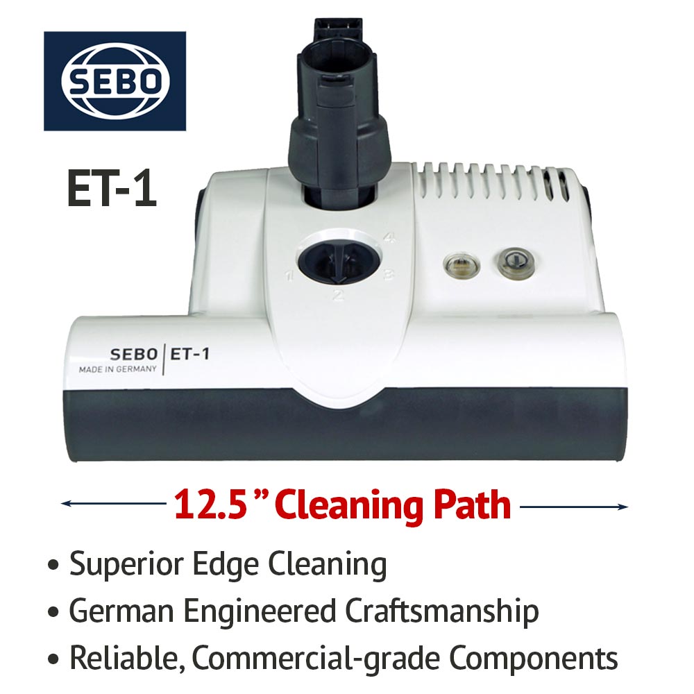 SEBO ET-1 Pro Electric Powerhead (White, Red, or Black)