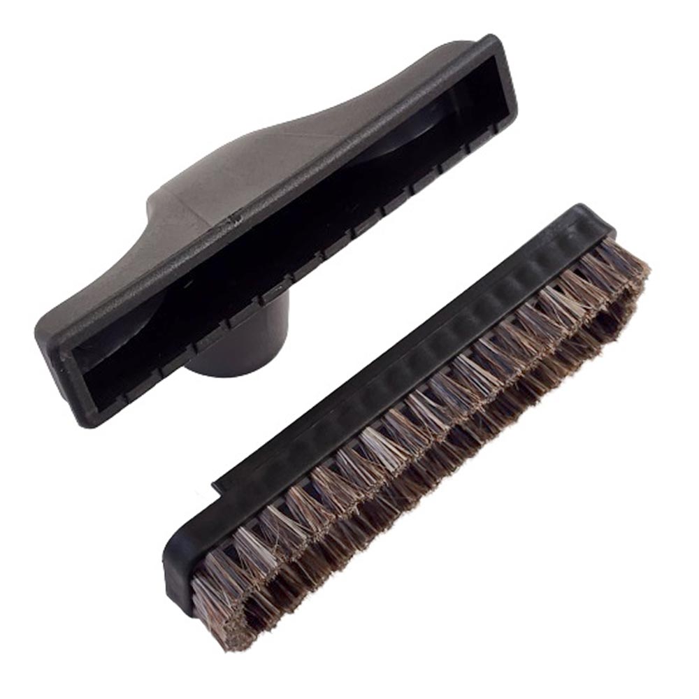Central Vacuum Upholstery Tool with Slide-On Dusting Brush
