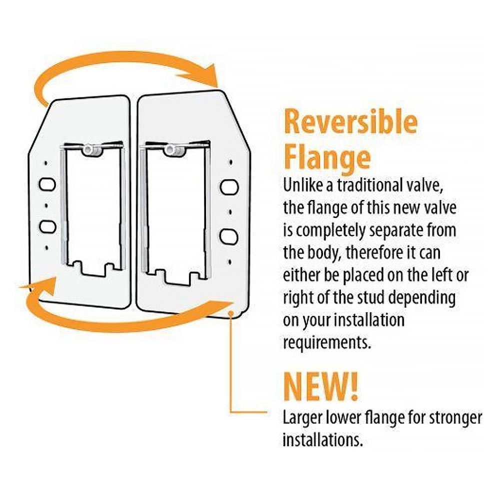 Hayden SuperValve - Full Door Wall Inlet Valve (w/ Reversible Flange)