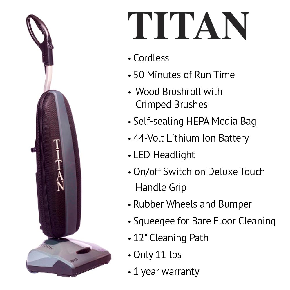 Titan T500 Cordless Bagged Upright Vacuum Cleaner