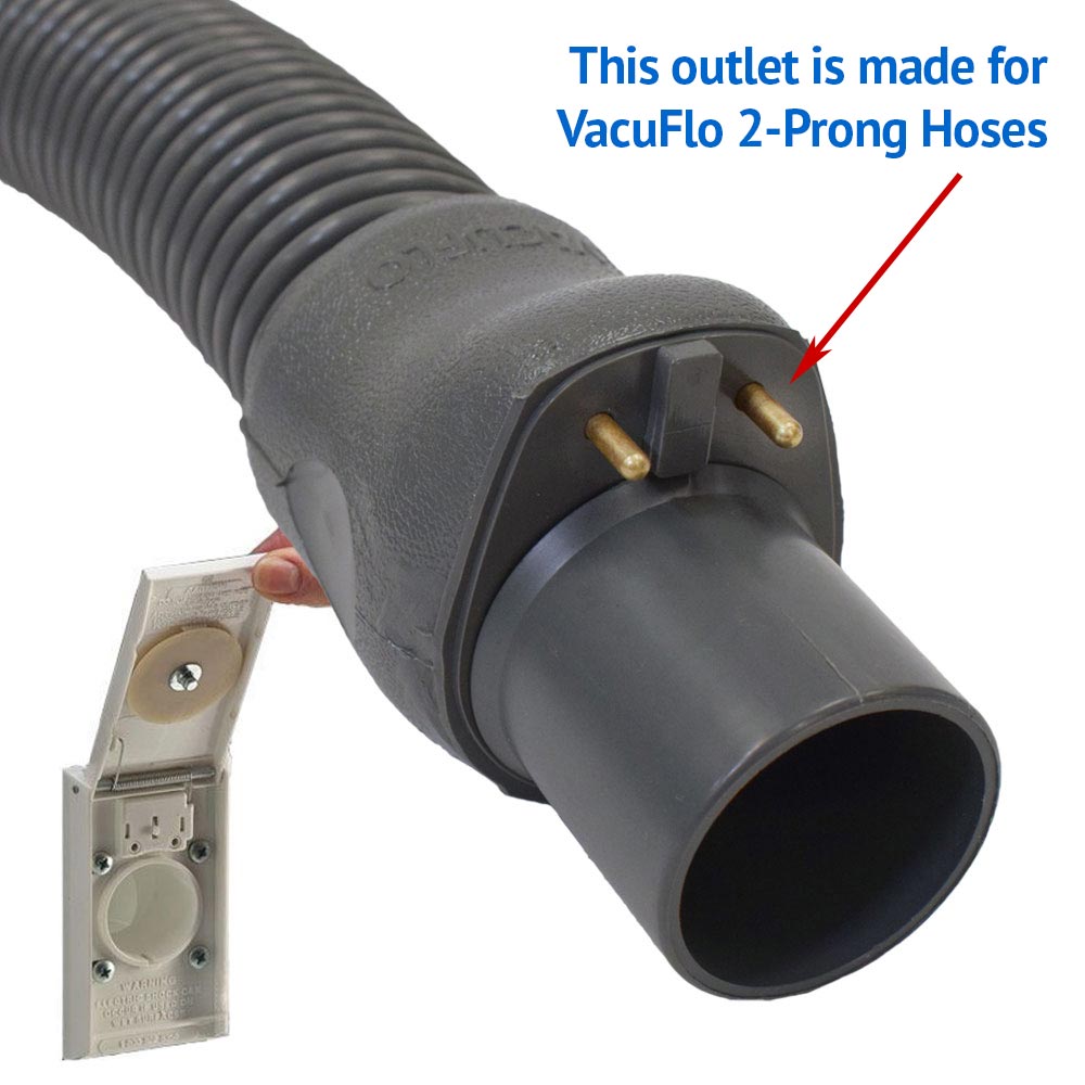 Vacuflo 4935 - Low Voltage Wall Inlet (White)